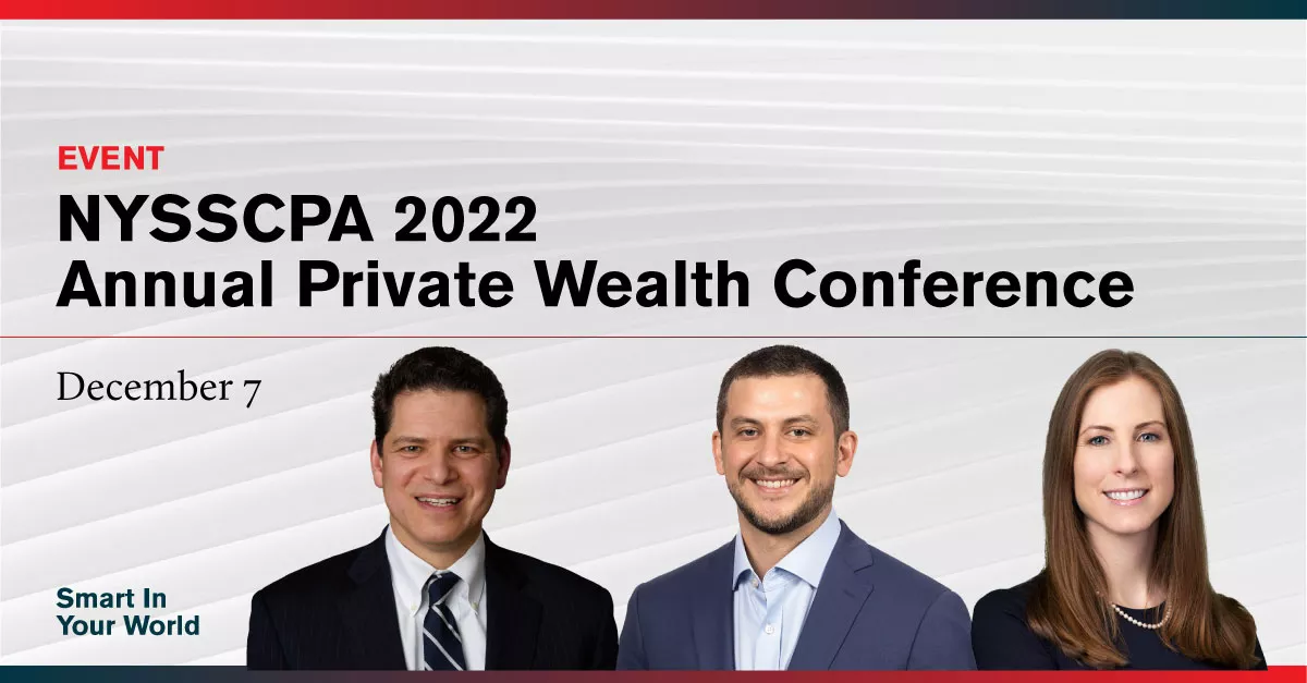 NYSSCPA 2022 Annual Private Wealth Conference | ArentFox Schiff