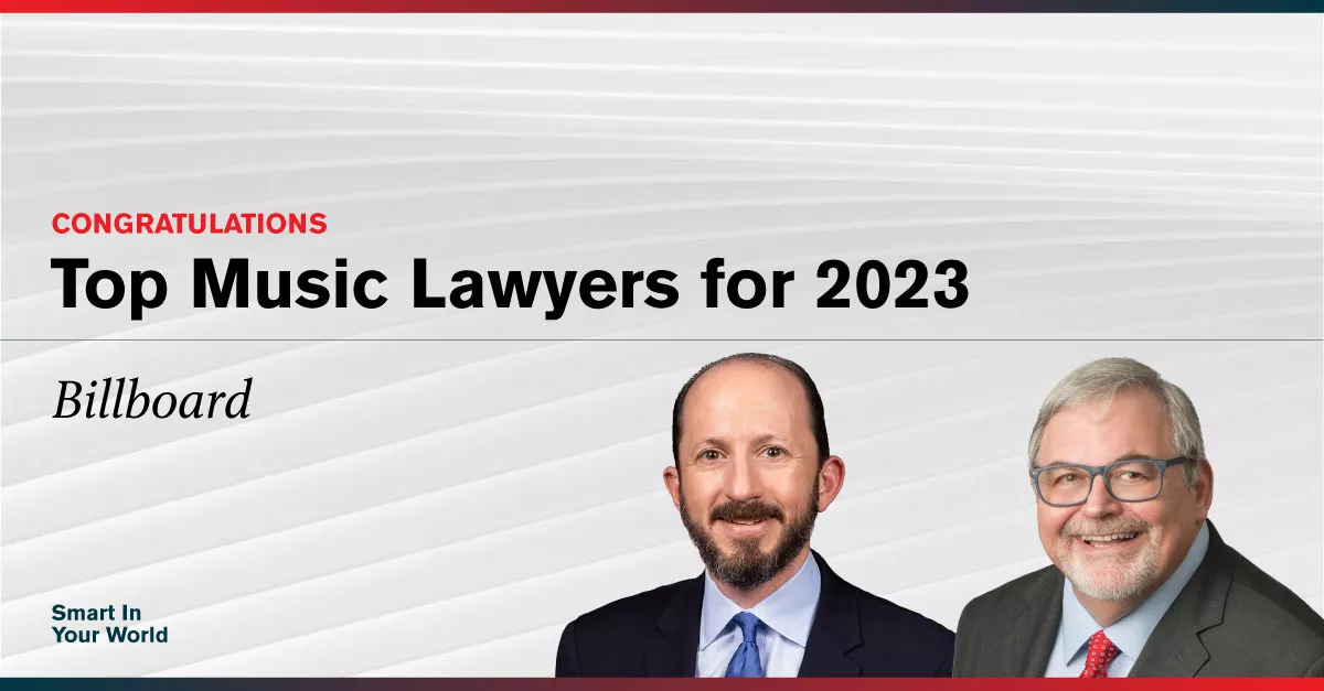 Charap and Finkelstein Named Top Music Lawyers by Billboard | ArentFox ...