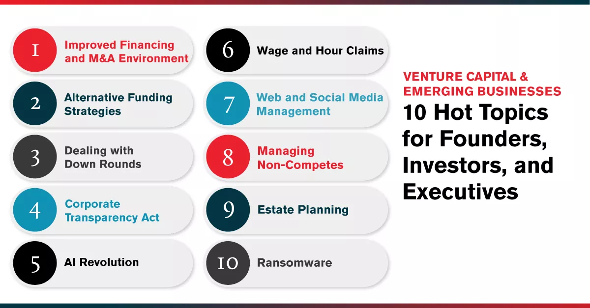 Emerging Businesses and Venture Capital in 2024: 10 Hot Topics for ...
