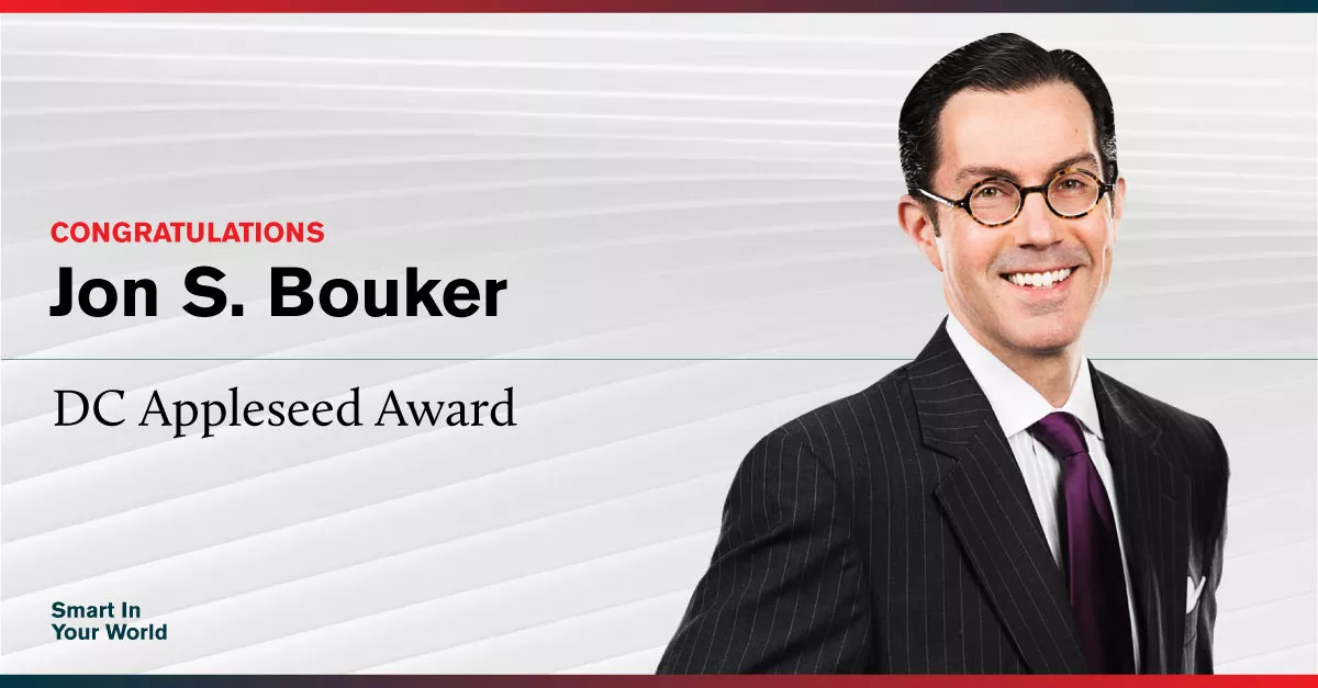 Bouker Recognized by DC Appleseed for Dedication to the District of ...