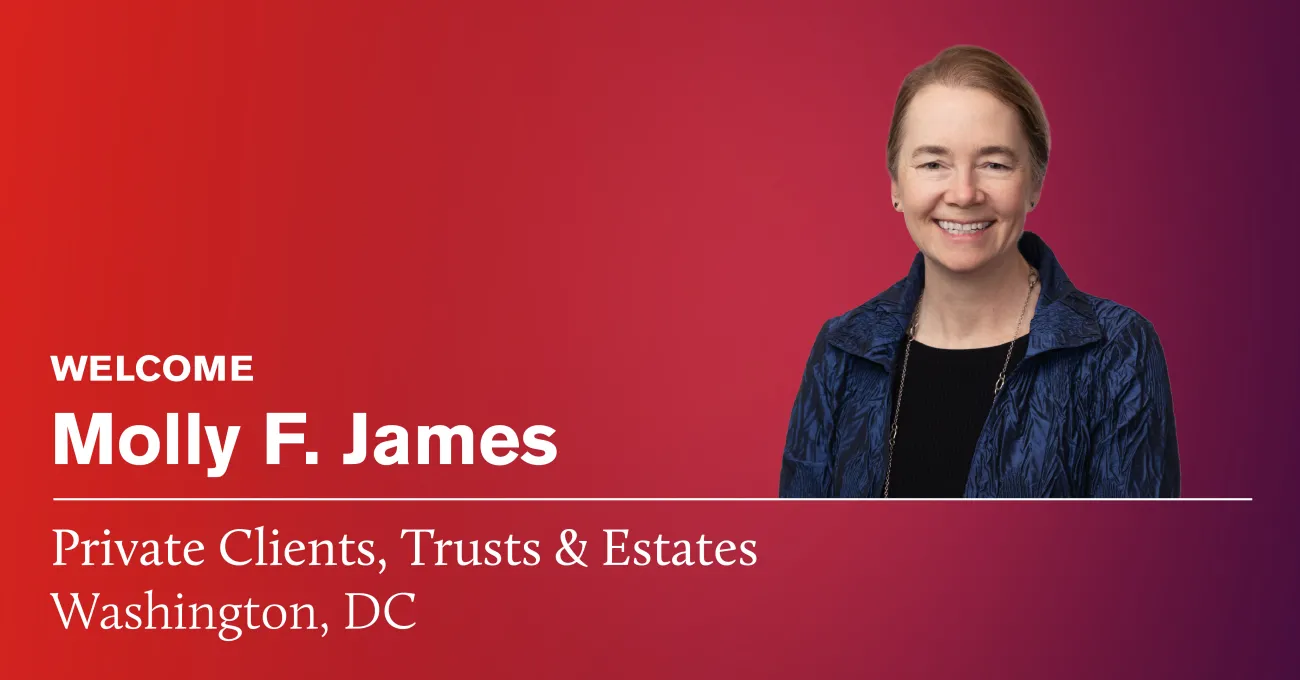 ArentFox Schiff Adds Molly James as Private Clients, Trusts & Estates ...